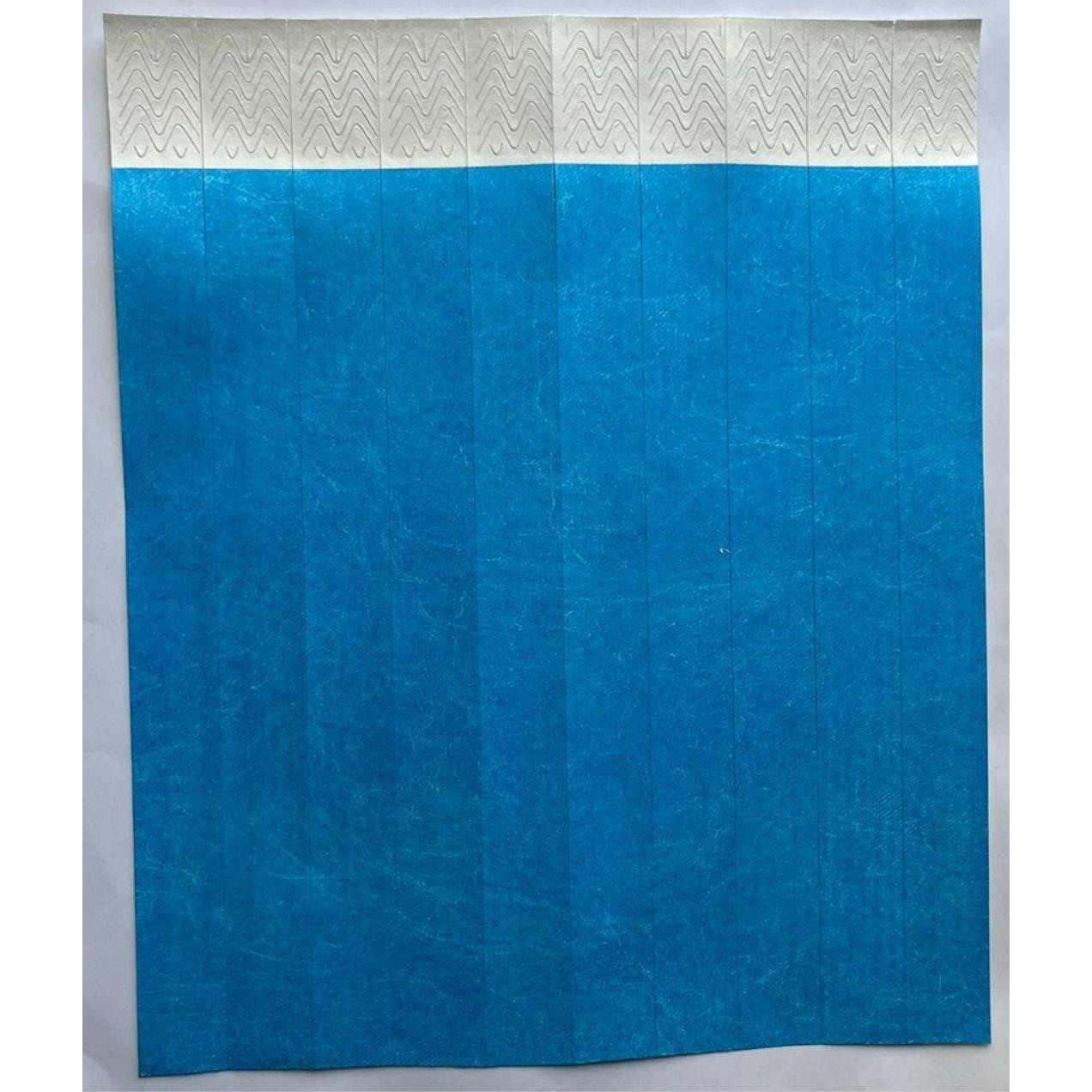 Pulseira Tyvek Azul Fluorescente acesso personalização hospitalar ...