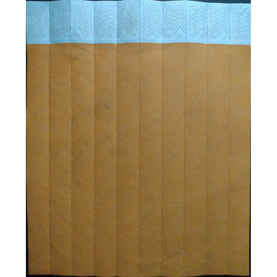 Pulseira de identificação em tyvek Laranja Hband fina
