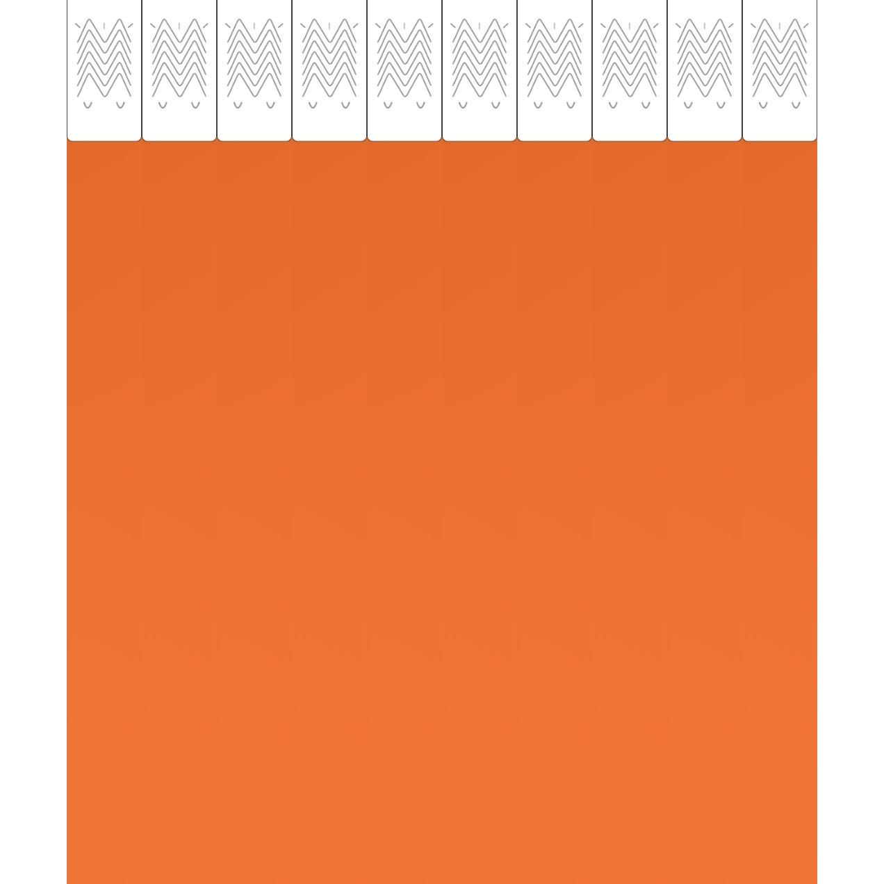 Pulseira de identificação em tyvek Laranja Hband fina