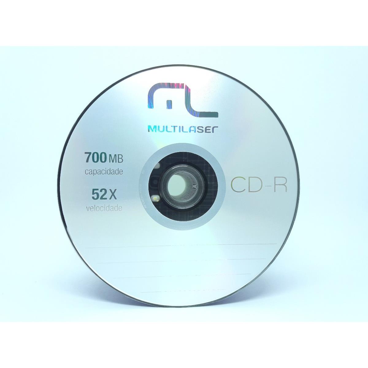 Cd-r 700mb 52x 80min multilaser