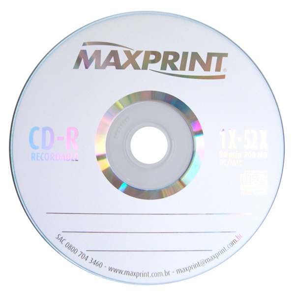 Cd-r 700mb 52x 80min maxprint