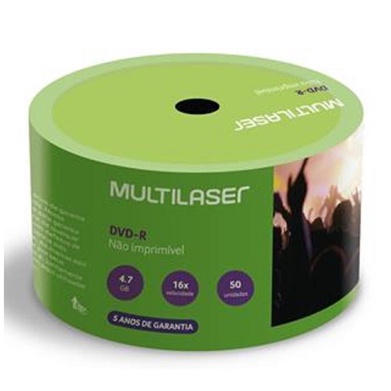 Dvd-r 4,7gb 16x 120min multilaser