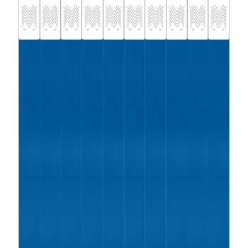 Pulseira de identificação reta Azul Tyvek para acesso, festas parques e ...