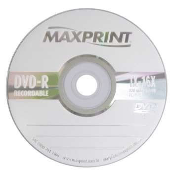 Dvd-r 4.7gb 16x 120min Maxprint dvd melhor preço